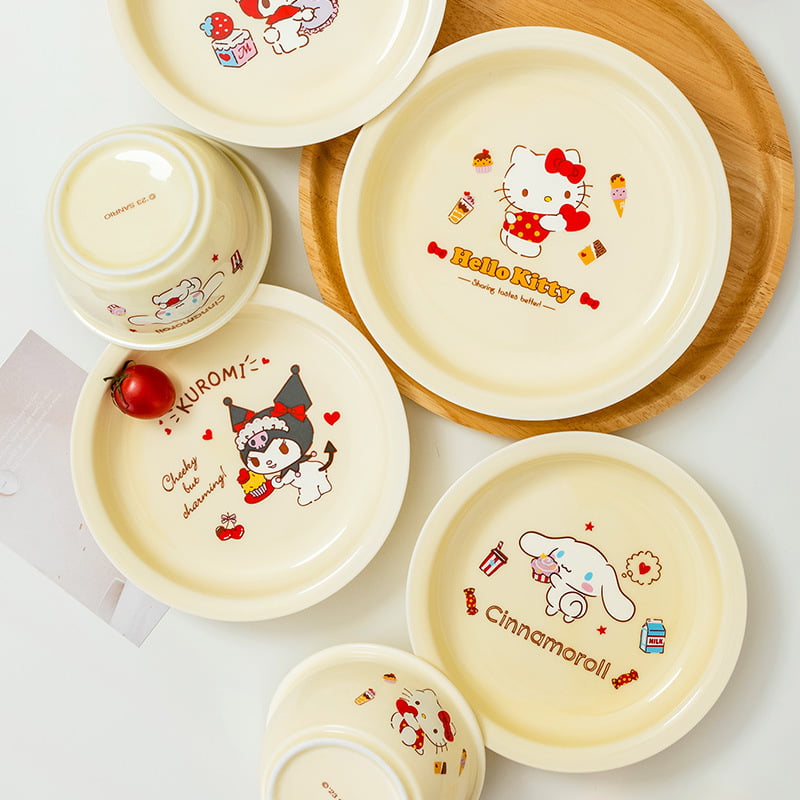 8-inch Creamy Style Dinner Dish Kawaii Dinner Plate – Toki Finds