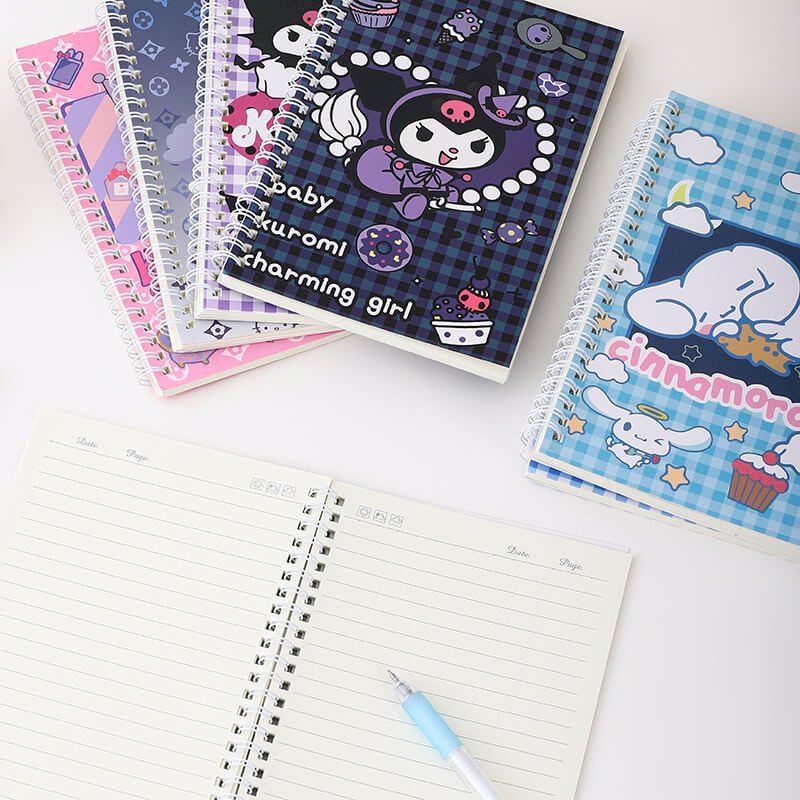 Adorable A5 Spiral Bound Notebook Cute Cartoons Notepad Random one ...