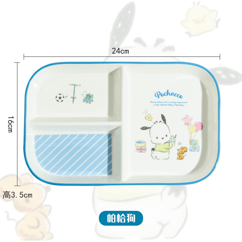 Cute Cartoon Divided Serving Dish Children-friendly Ceramic Divided ...