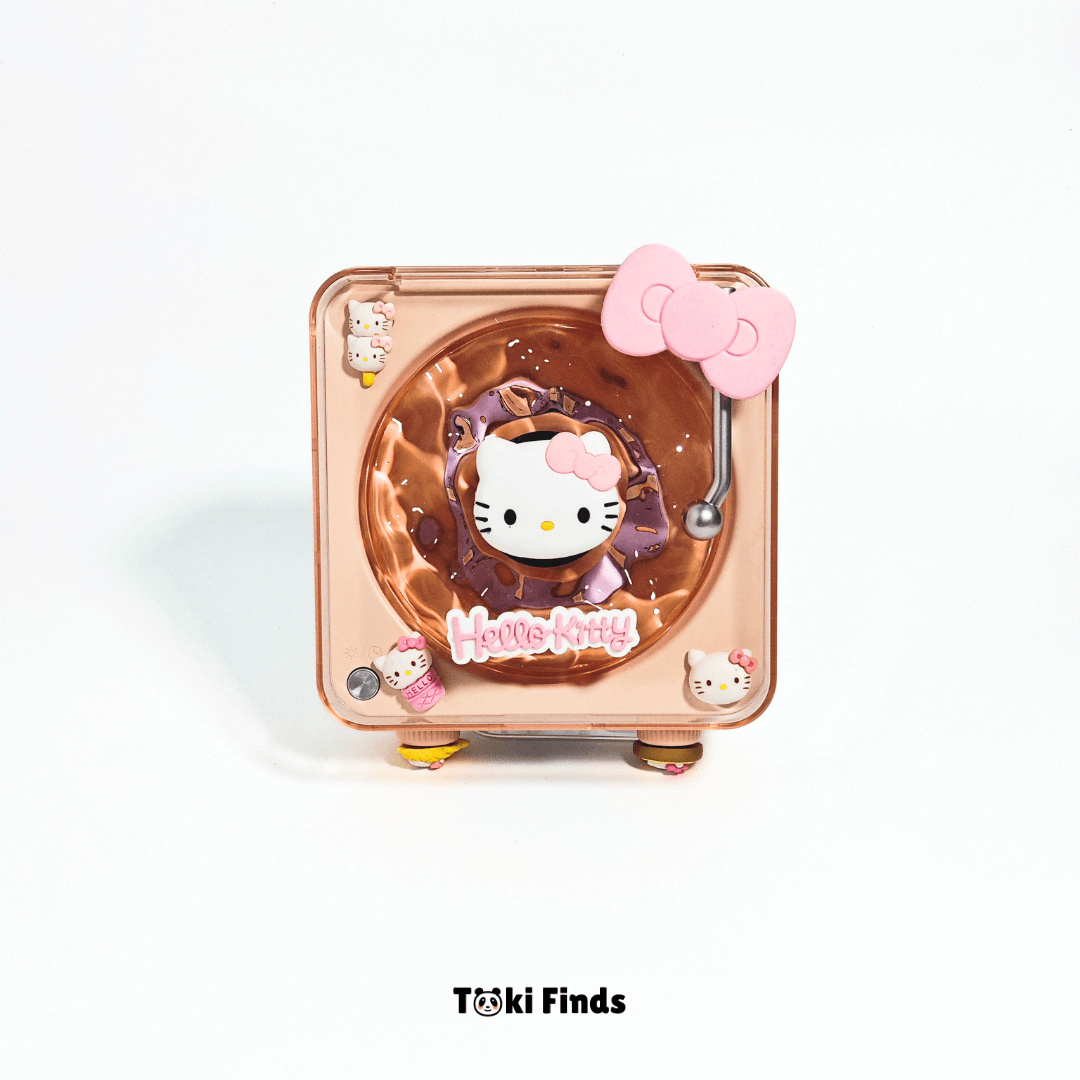 Hellokitty Retro Vinyl Music Bluetooth Speaker With Waves Light And ...