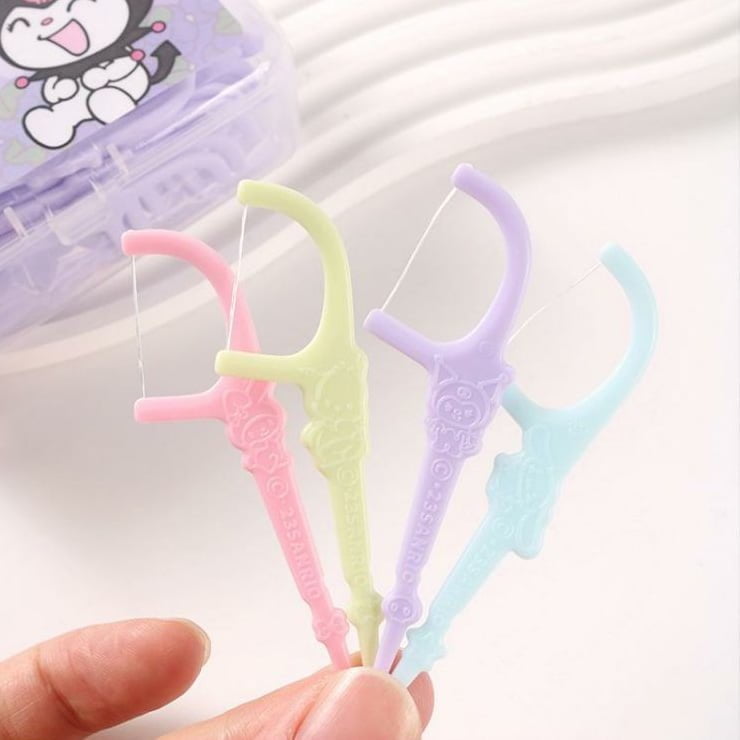 Kawaii Resilient Fruit-Flavored Dental Floss Picks – Toki Finds