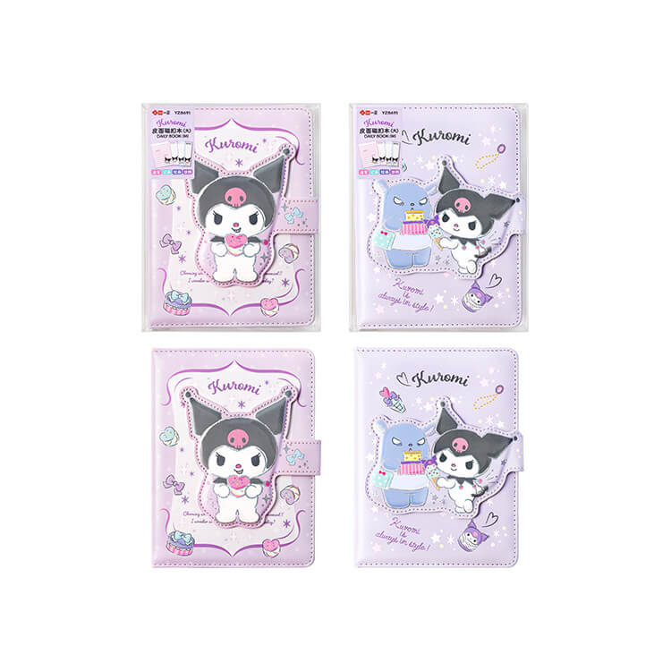 Kuromi Cute Cartoon Notebook with Magnetic Snap Closure – Toki Finds